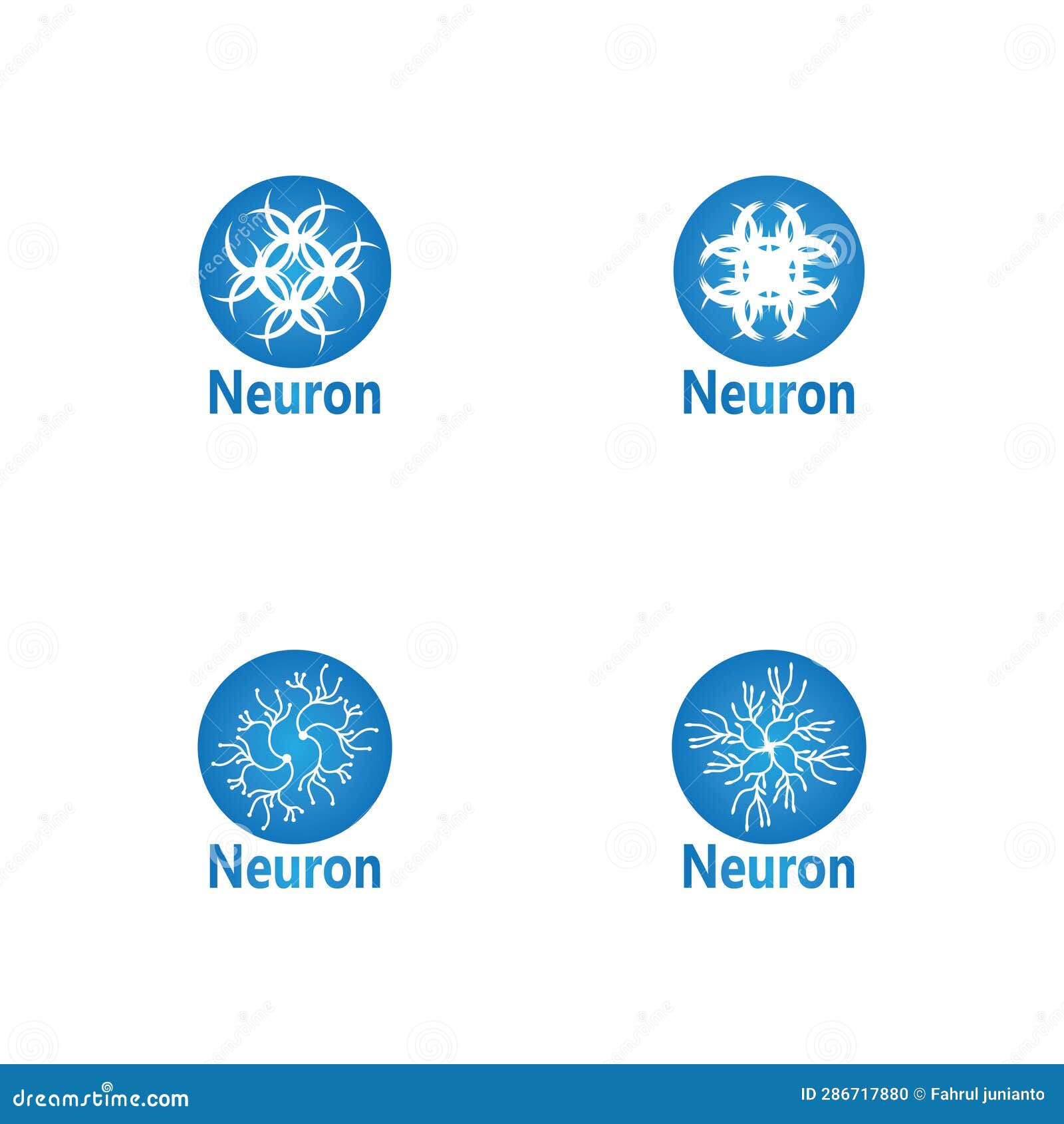 Neuron Logo and Symbol Vector Template Stock Illustration ...