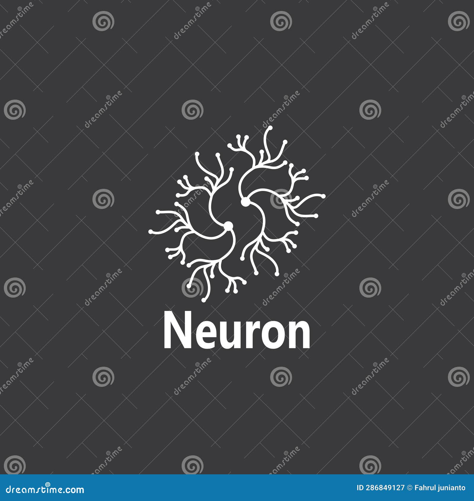 Neuron Logo and Symbol Vector Template Stock Illustration ...