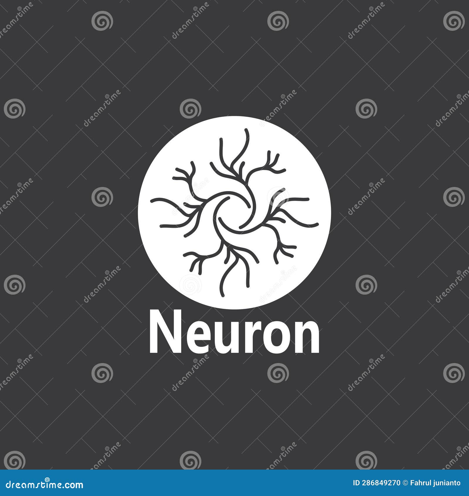 Neuron Logo and Symbol Vector Template Stock Illustration ...