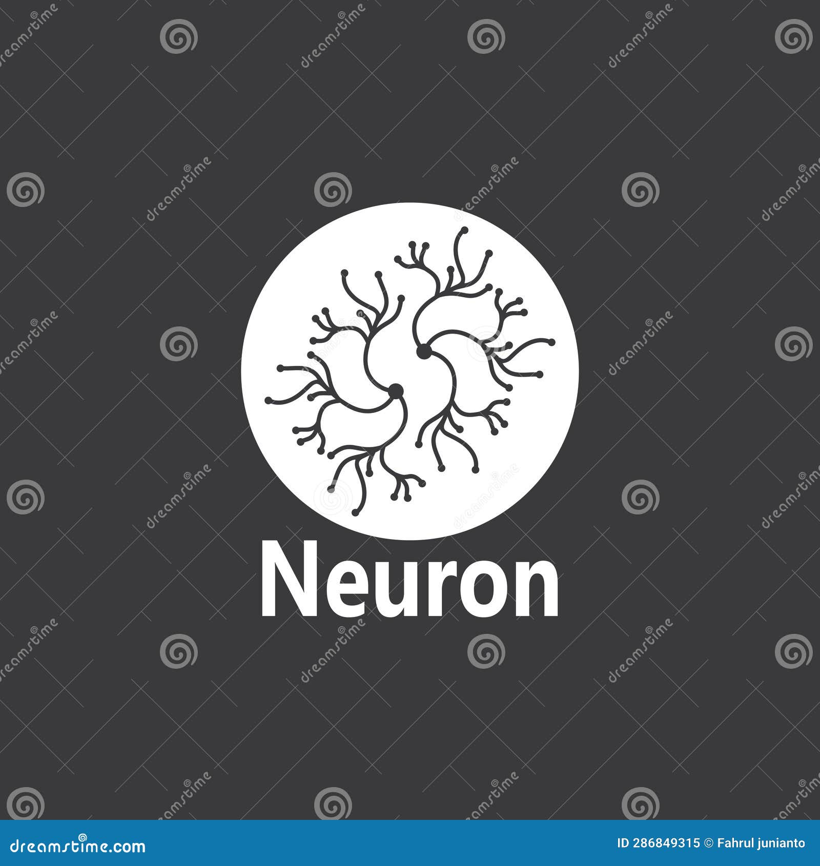 Neuron Logo and Symbol Vector Template Stock Illustration ...