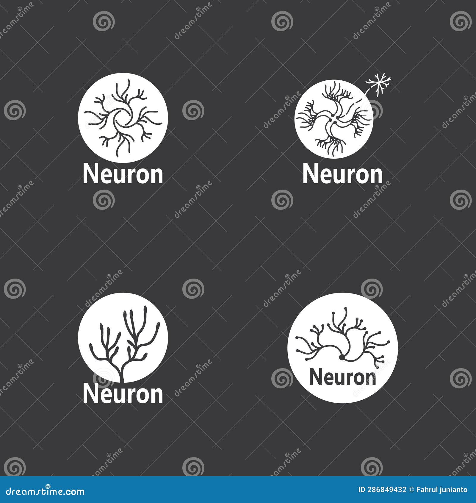 Neuron Logo and Symbol Vector Template Stock Illustration ...