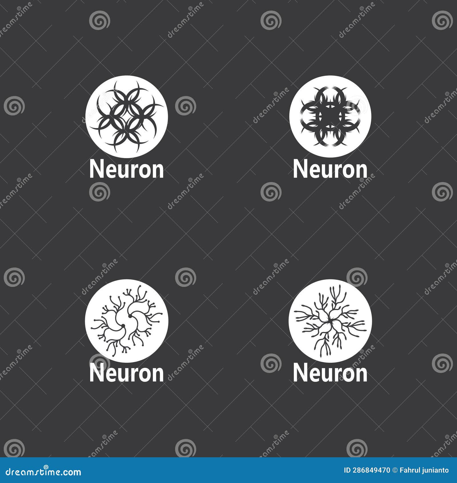 Neuron Logo and Symbol Vector Template Stock Illustration ...
