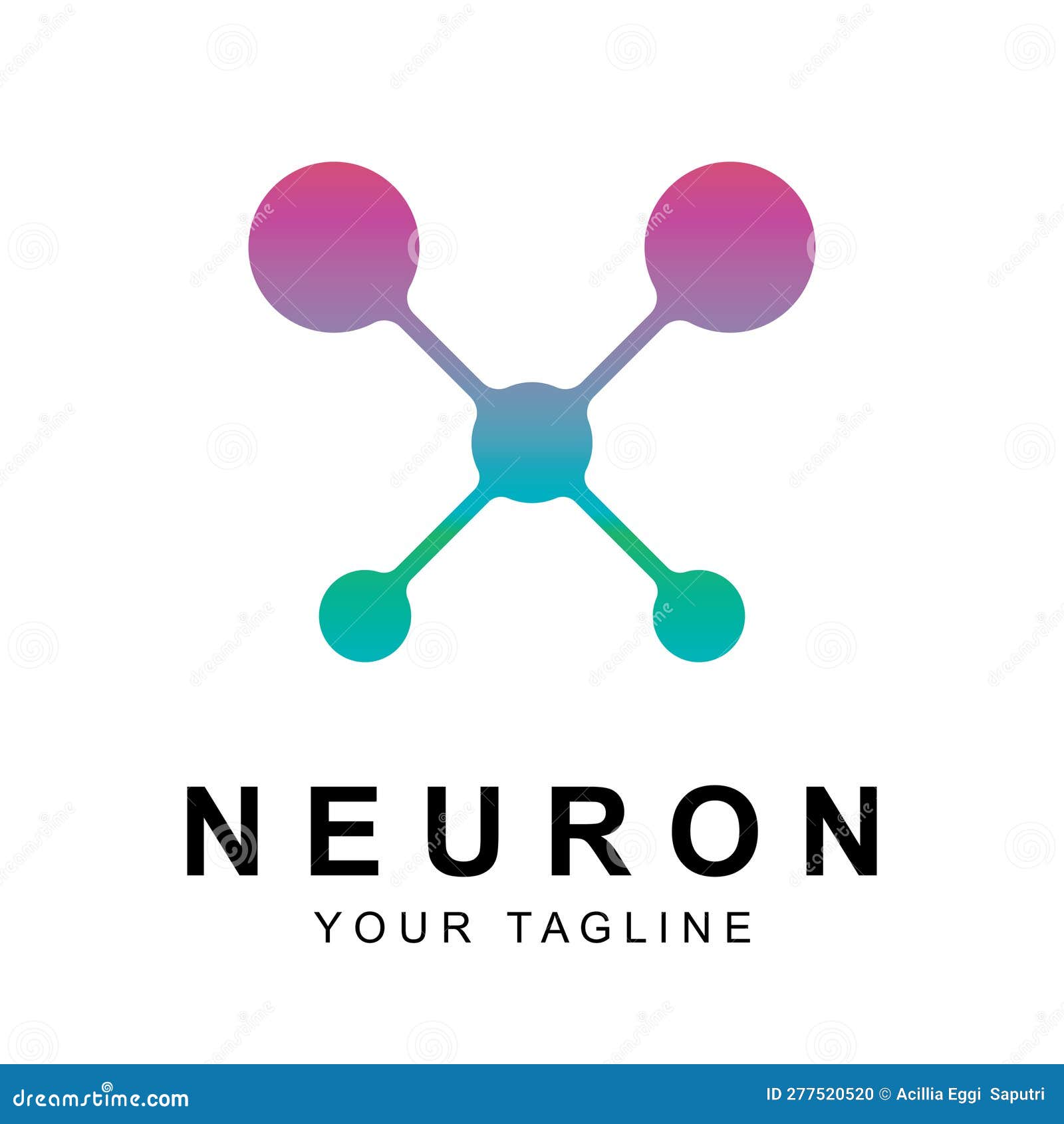 Neuron logo vector stock vector. Illustration of neuroscience - 277520520