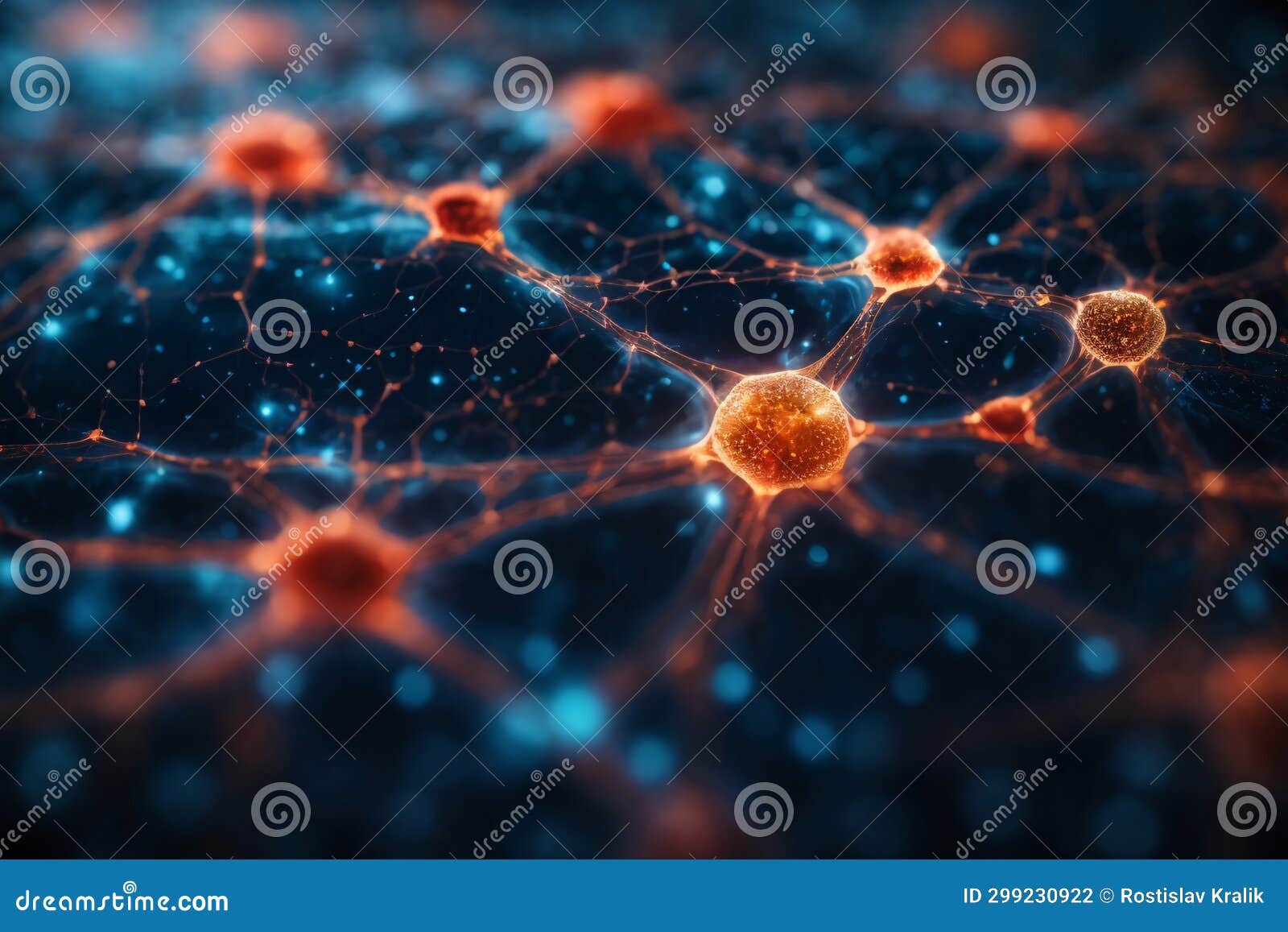 A Neuron Net Inside of Brain Stock Photo - Image of petal, electricity ...