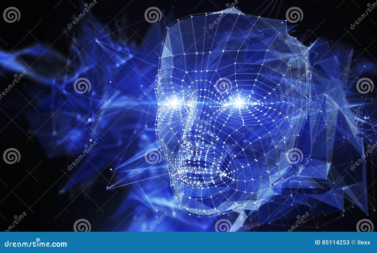 Neuron network concept stock illustration. Illustration of privacy ...