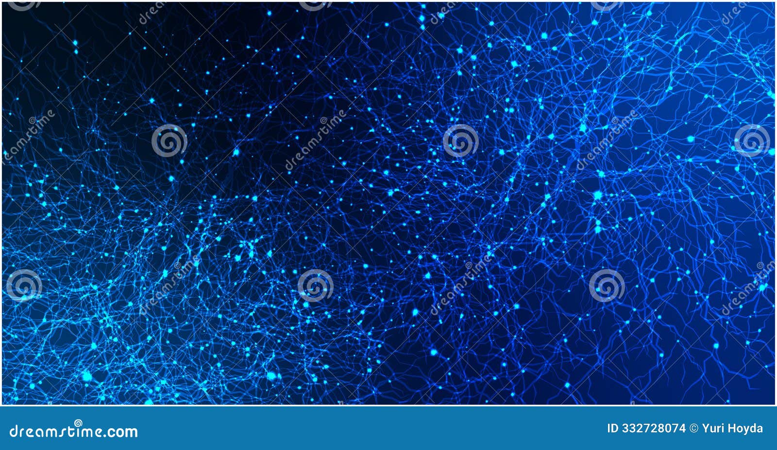 Neuron Network. Digital Artificial Organism. Human Mind Cells Data ...