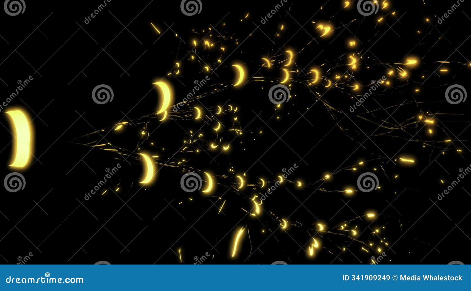 Neuron Network, Synapses Animation. Design. Neurons Inside the Human ...