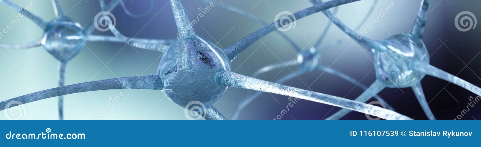 Neuron. Node And Node Connector In The Brain Networks Stock ...