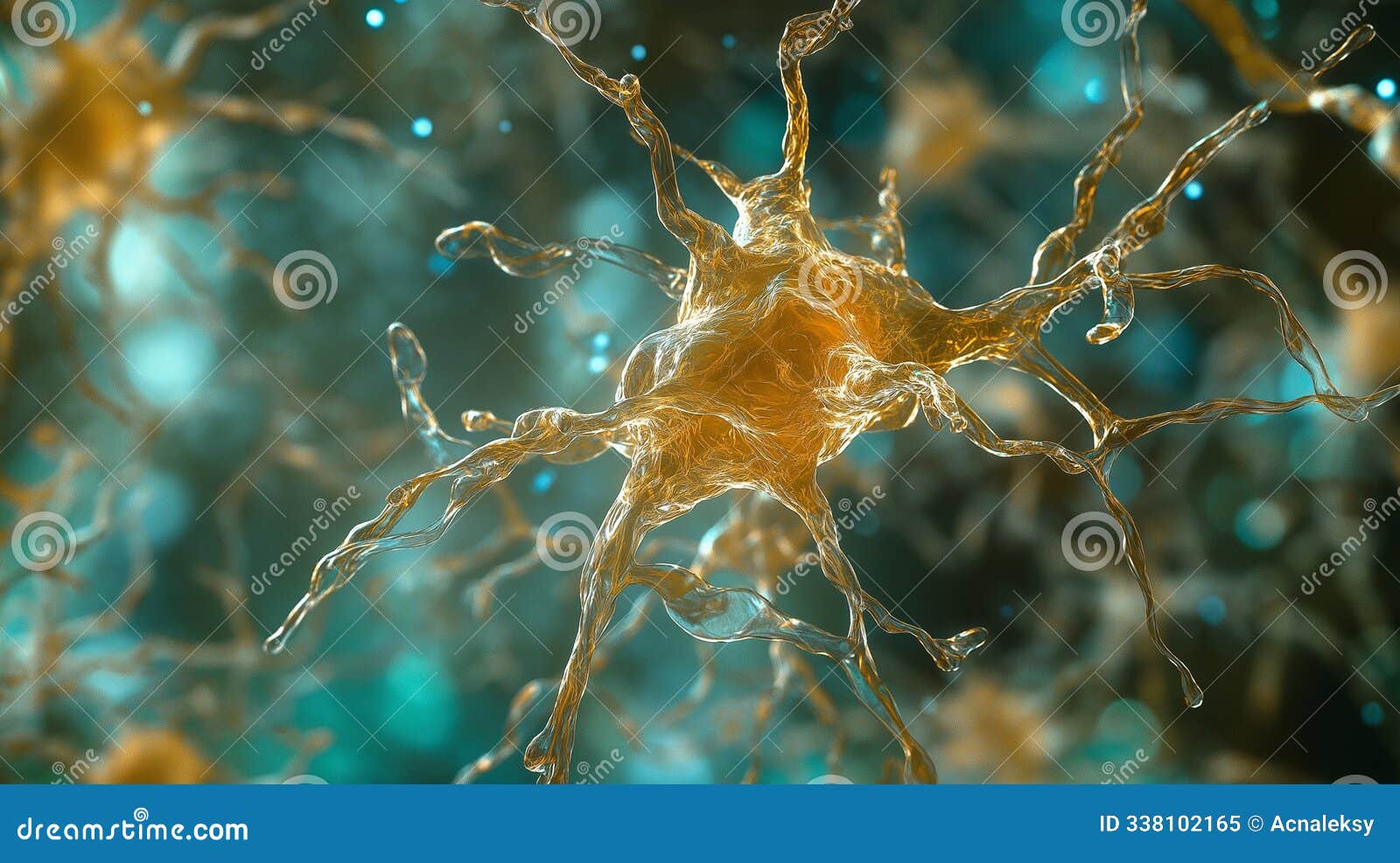 Neuron, Revealing Its Complex Network Stock Image - Image of nervous ...
