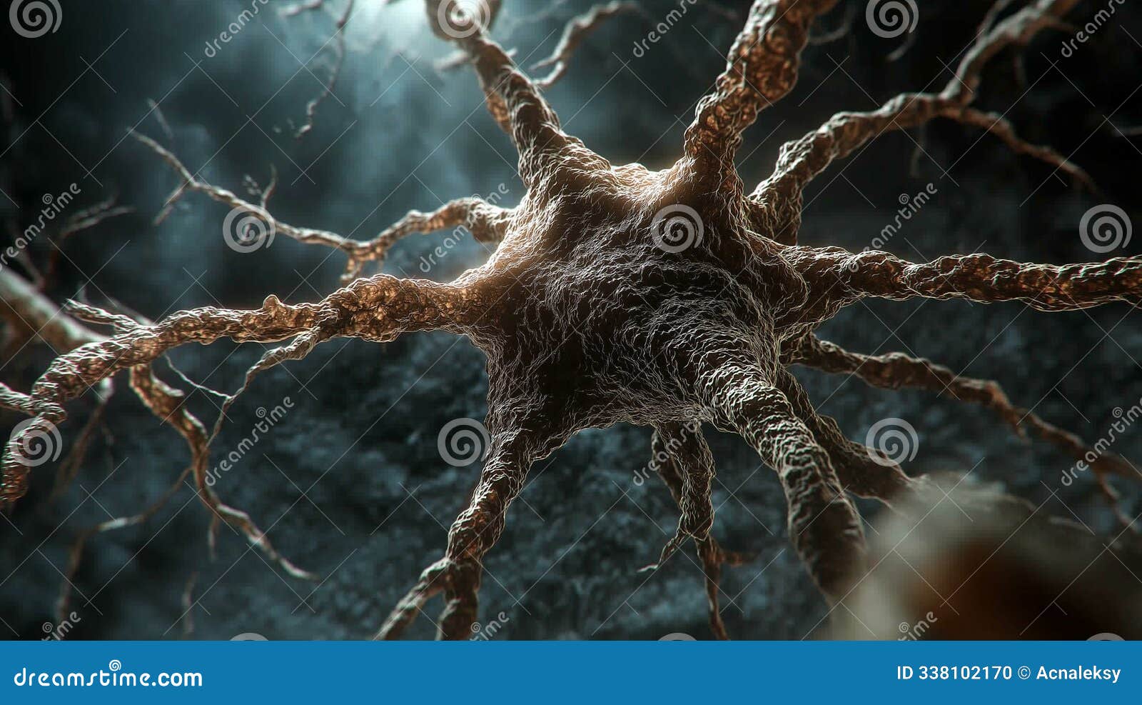 Neuron, Revealing Its Complex Network Stock Photo - Image of medicine ...