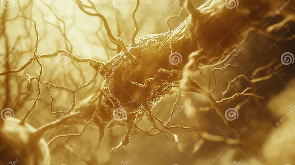 Neuron, Revealing Its Complex Network Stock Image - Image of medical ...