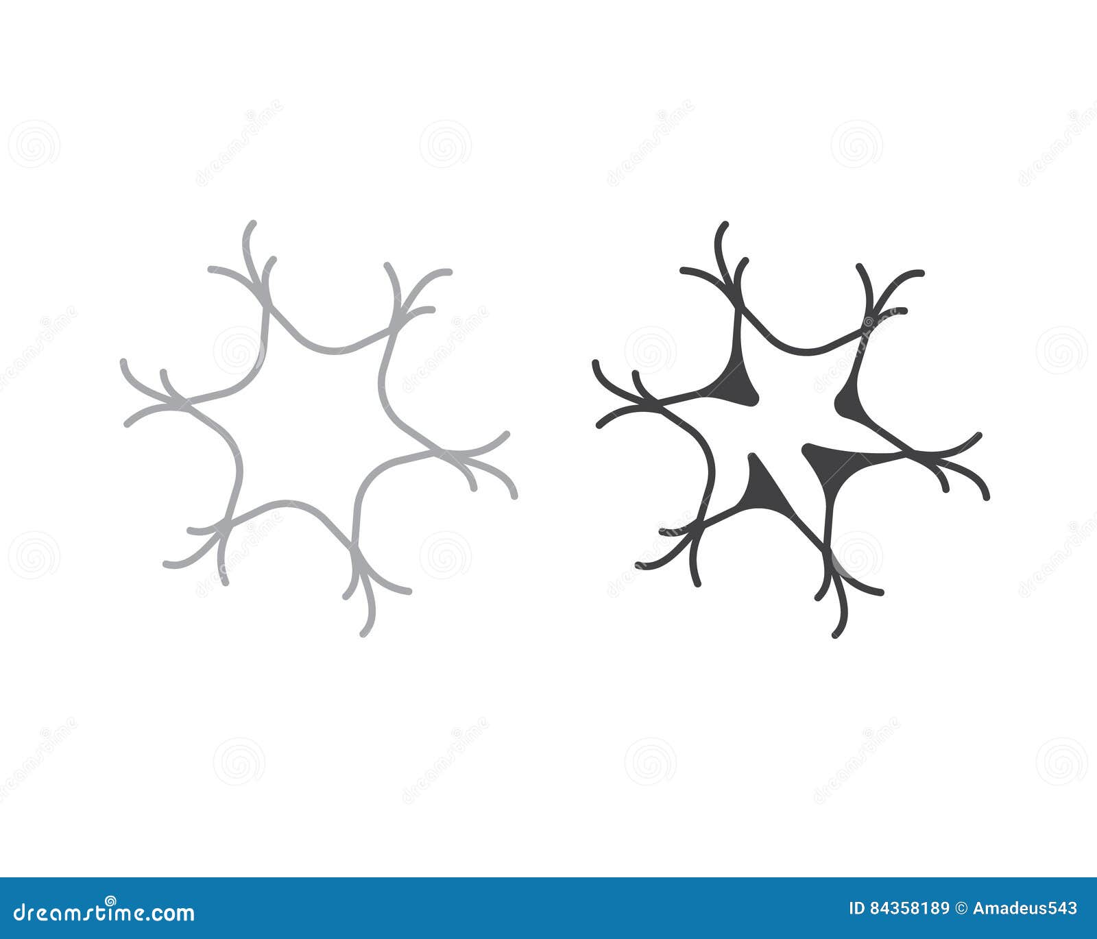 Neuron Graphic Drawing. Colored Pencils. Stock Photography ...