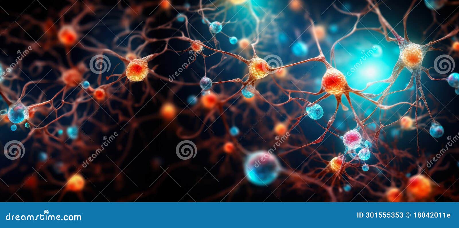 Neuron Stands at the Center of a Synaptic Web, Symbolizing Thought ...