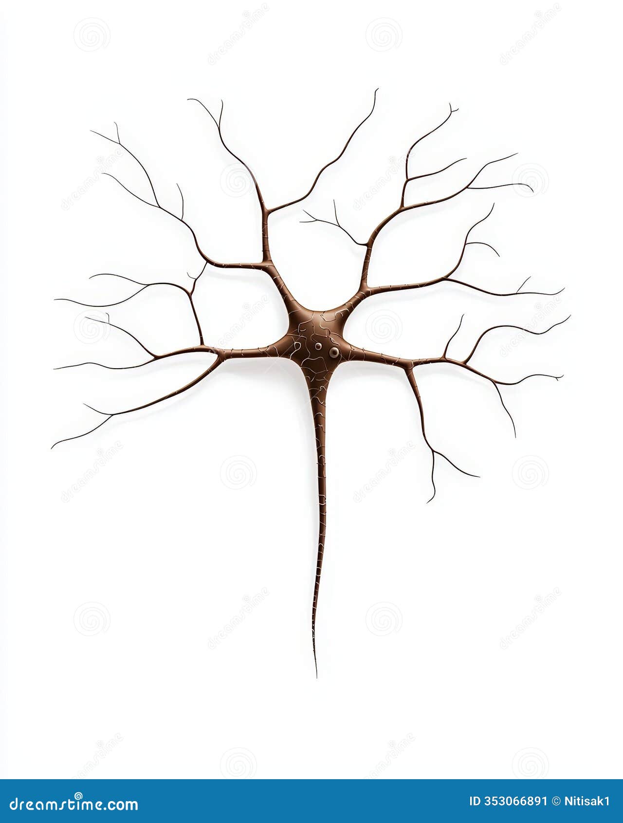 Neuron Structure. Description Of The Anatomy Of The Neuron Of The Brain ...