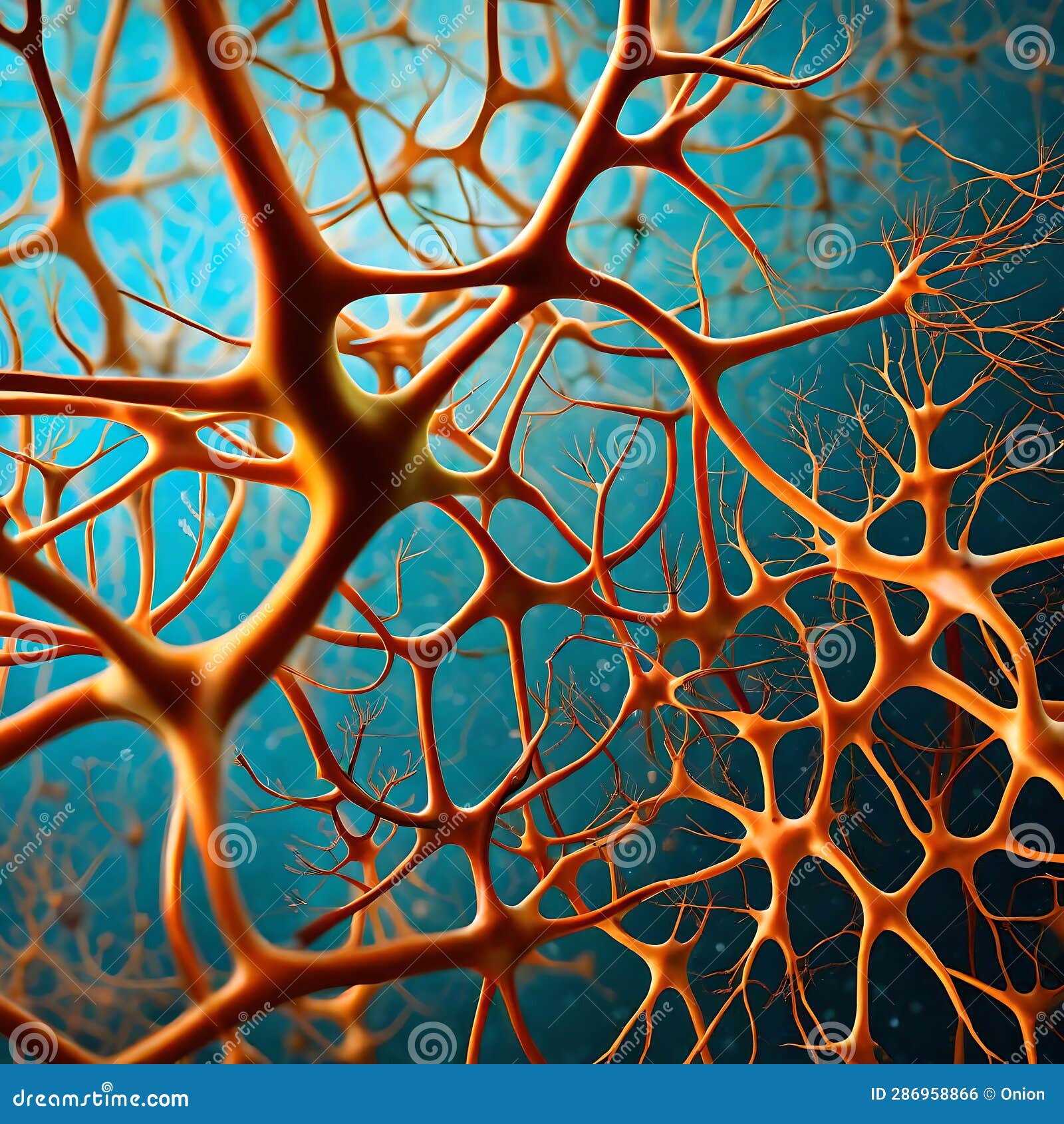 Neuron Transmission - Ai Generated Image Stock Illustration ...