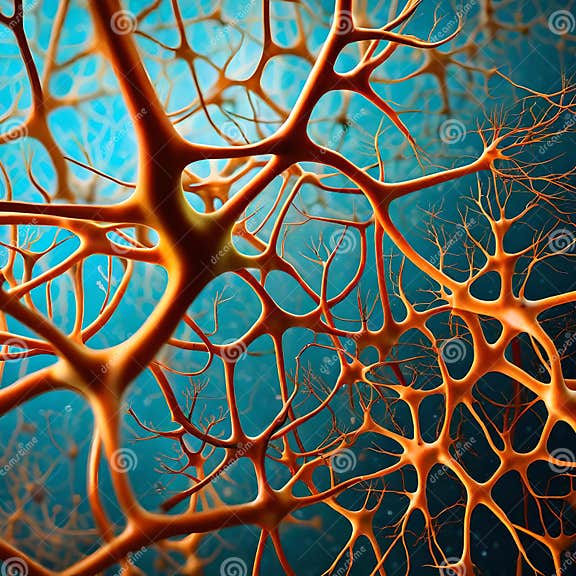 Neuron Transmission - Ai Generated Image Stock Illustration ...