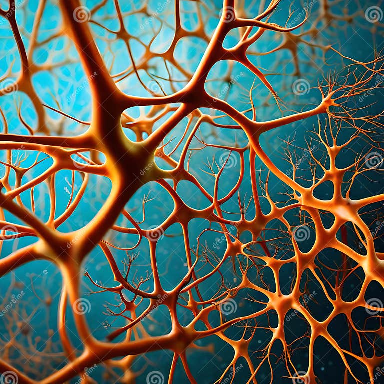 Neuron Transmission - Ai Generated Image Stock Illustration ...