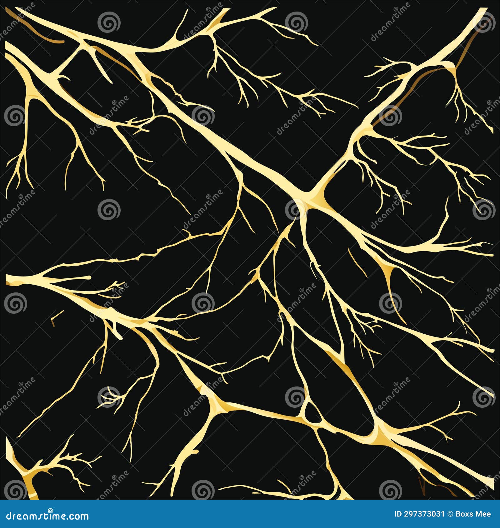 Neuron. Vector Illustration. Seamless Pattern. Black Background Stock ...