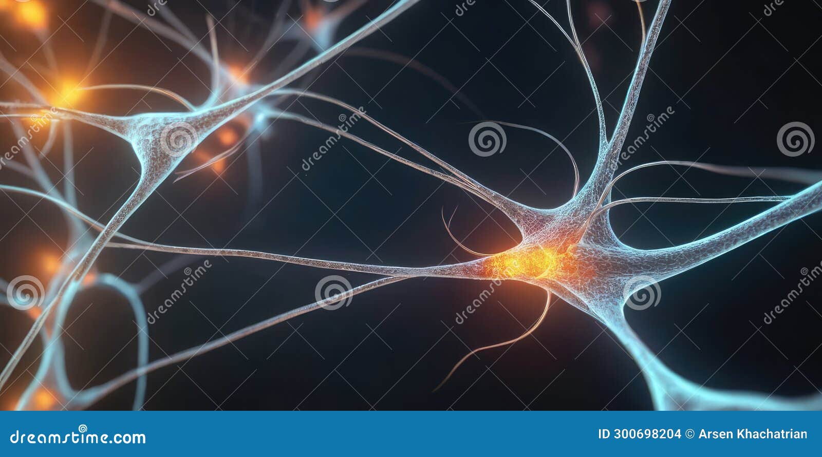 Neuronal Activity in the Brain Stock Photo - Image of invertebrate ...