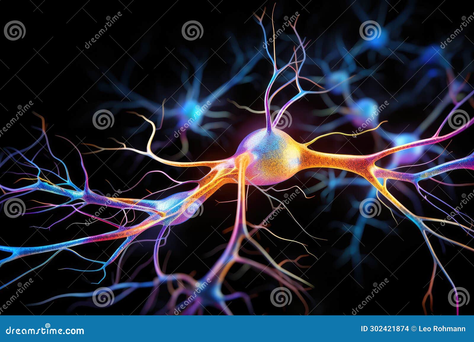 Neuronal Learning, 3d Neurons, Neural Brain Cognitive Abilities ...