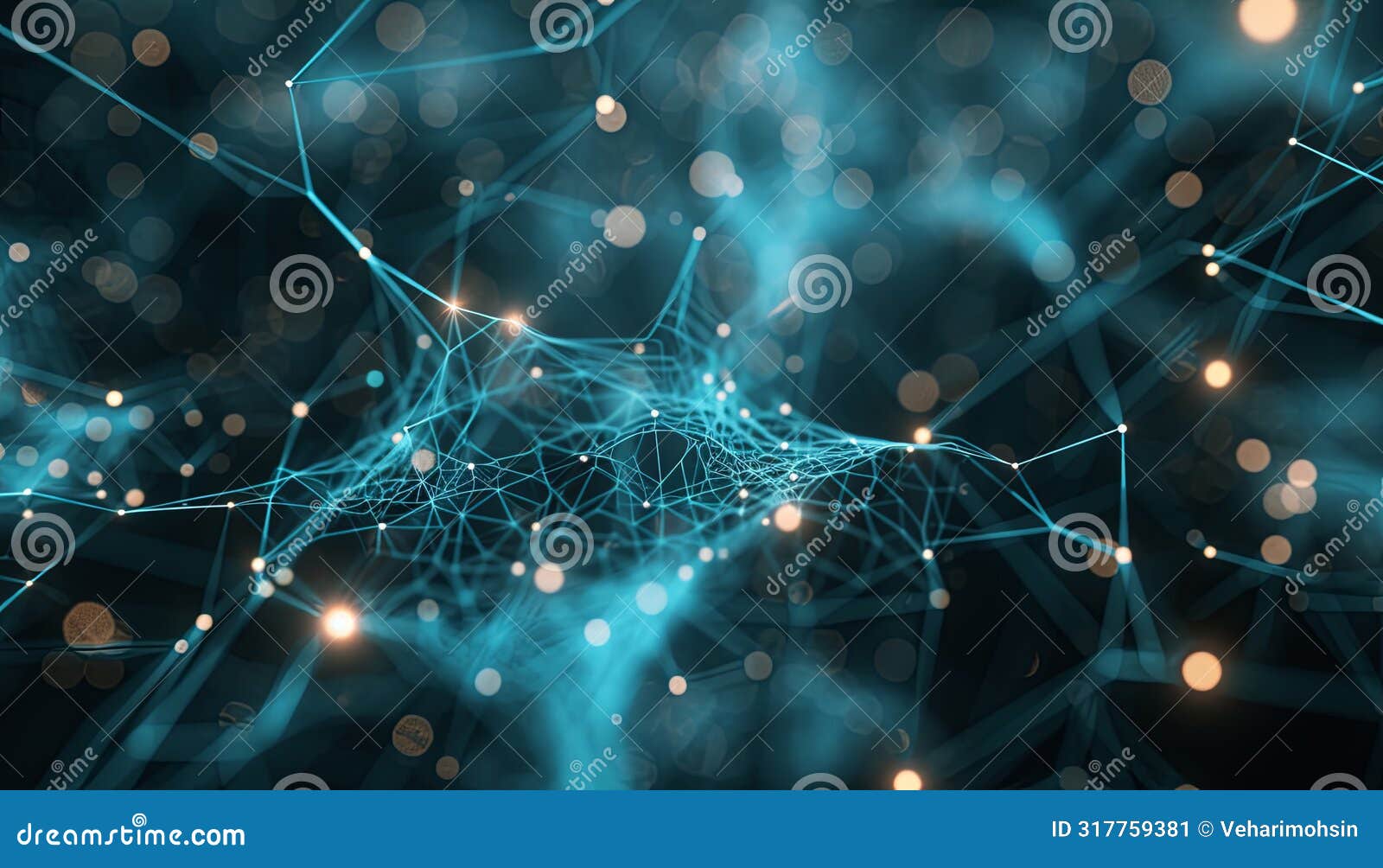 Neuronal Link Futuristic Technology Network Web Electronic Innovation ...