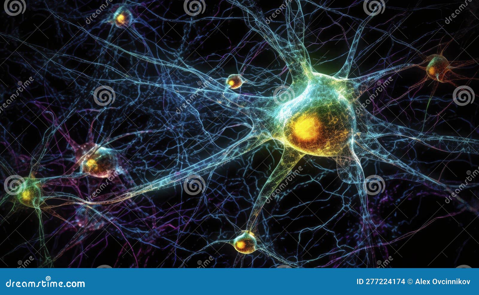 Neuronal Network Abstract Background for Web and Print. Stock ...
