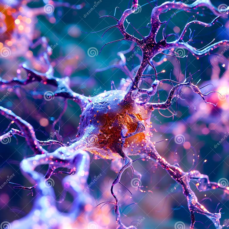 Neuronal Network Activity stock image. Image of neuron - 308101345