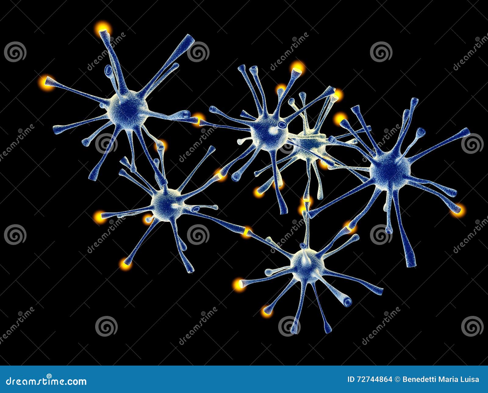 Neuronal Network stock illustration. Illustration of neurology - 72744864