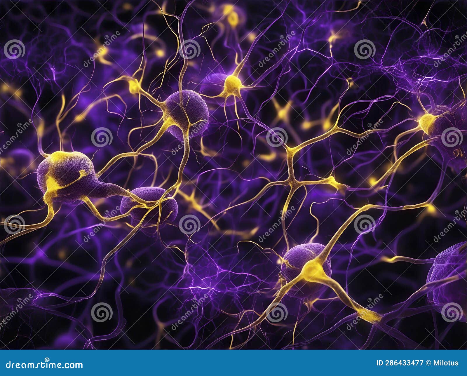 Neuronal Network with Electrical Activity of Neuron Cells Generative AI ...
