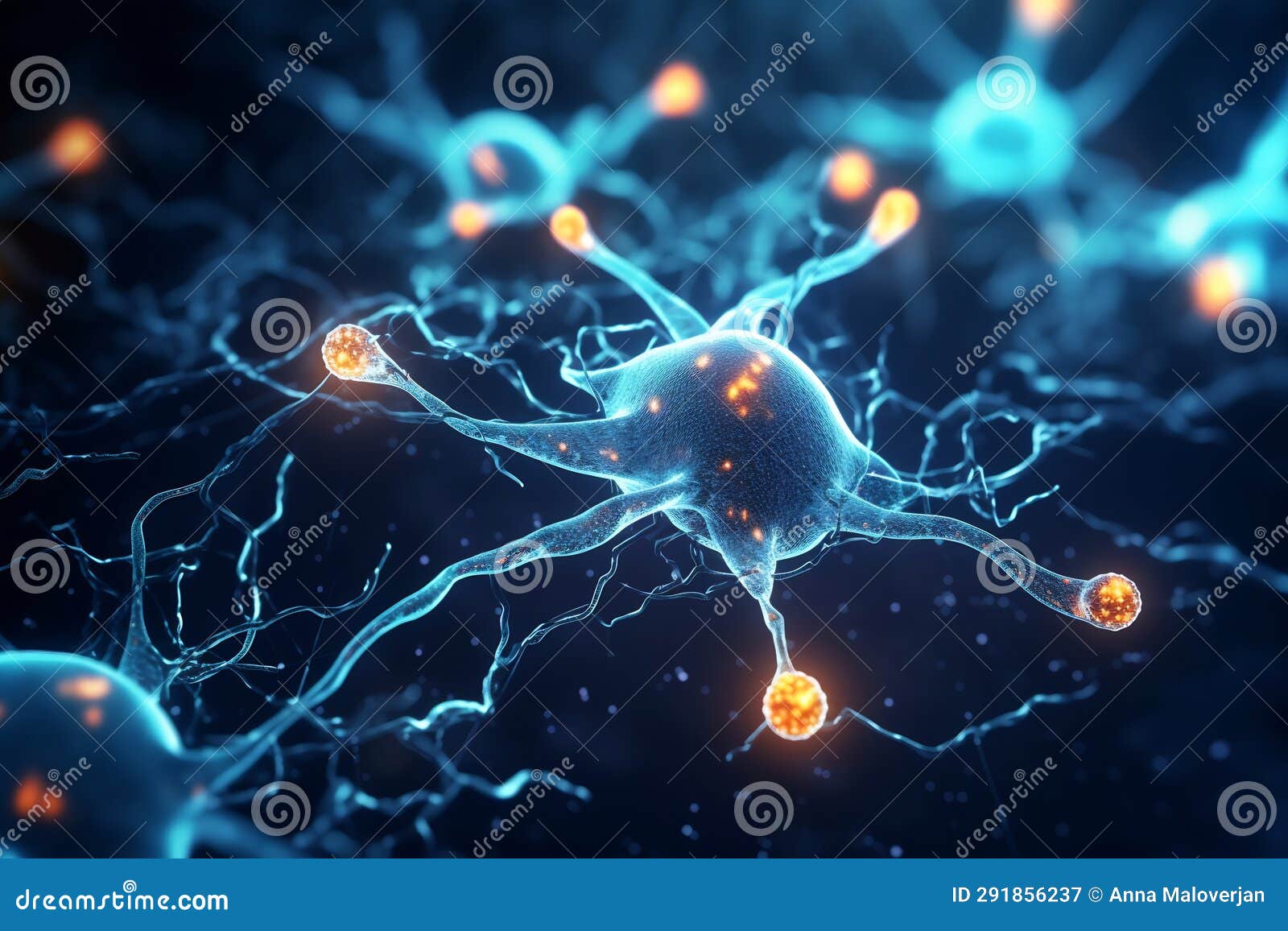 Neuronal Network with Electrical Activity of Neuron Cells. Neuroscience ...