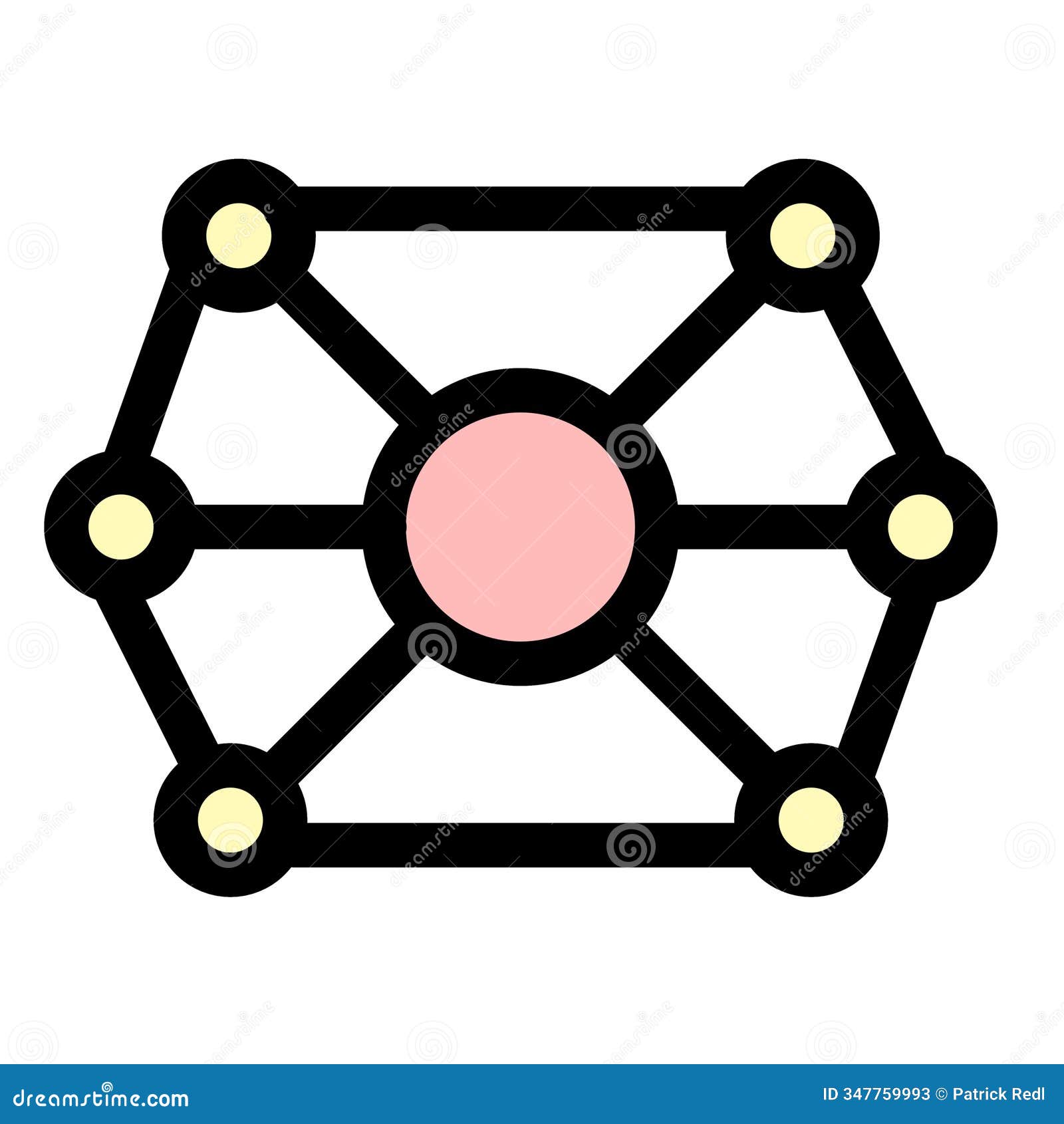 Neuronal Network Symbol - Artificial Intelligence Icon Stock ...