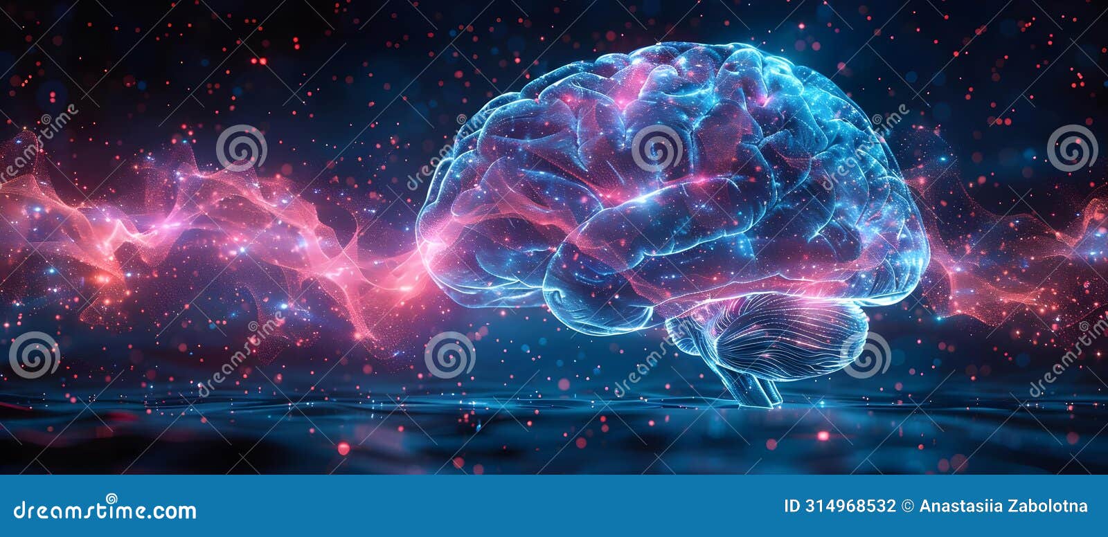 Neuronal Symphony - the Brain S Electrical Network. Concept Neuron ...