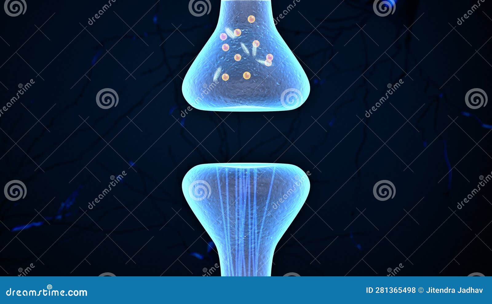 Neuronal and Synapse Medical 3D Illustration Stock Illustration ... Neuronal and Synapse Medical 3D Illustration Stock Illustration ...