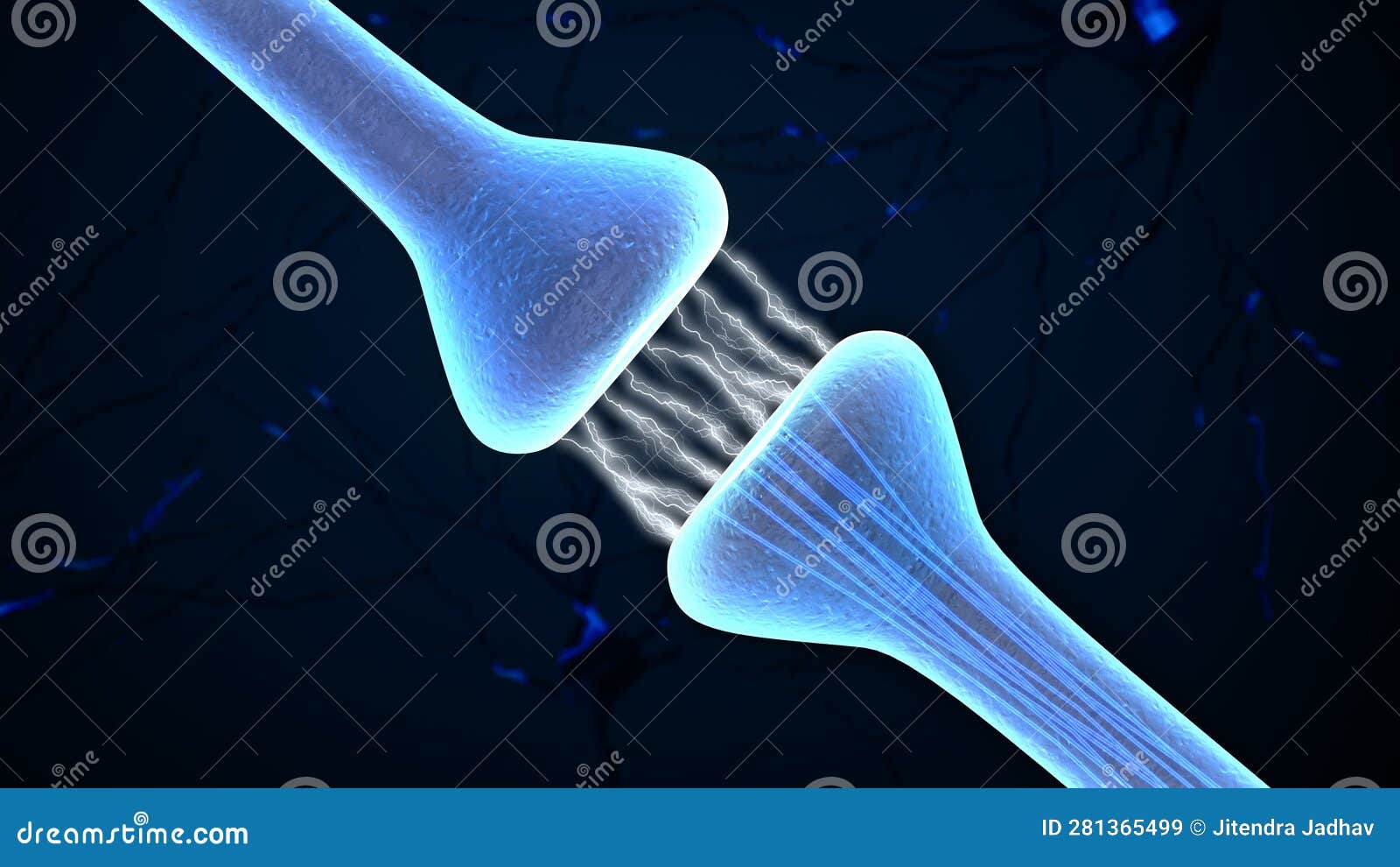 Neuronal and Synapse Medical 3D Illustration Stock Illustration ... Neuronal and Synapse Medical 3D Illustration Stock Illustration ...