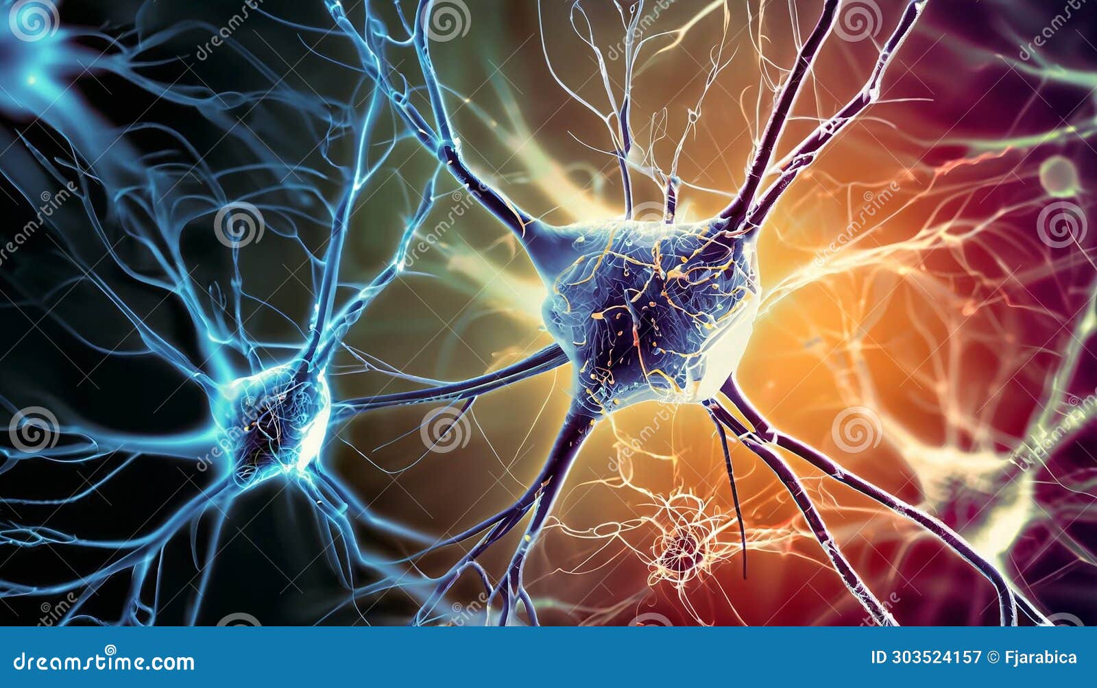 Neuronal And Synapse Activity 3d Render. Active Neuron, Neuroactivity ... Neuronal And Synapse Activity 3d Render. Active Neuron, Neuroactivity ...