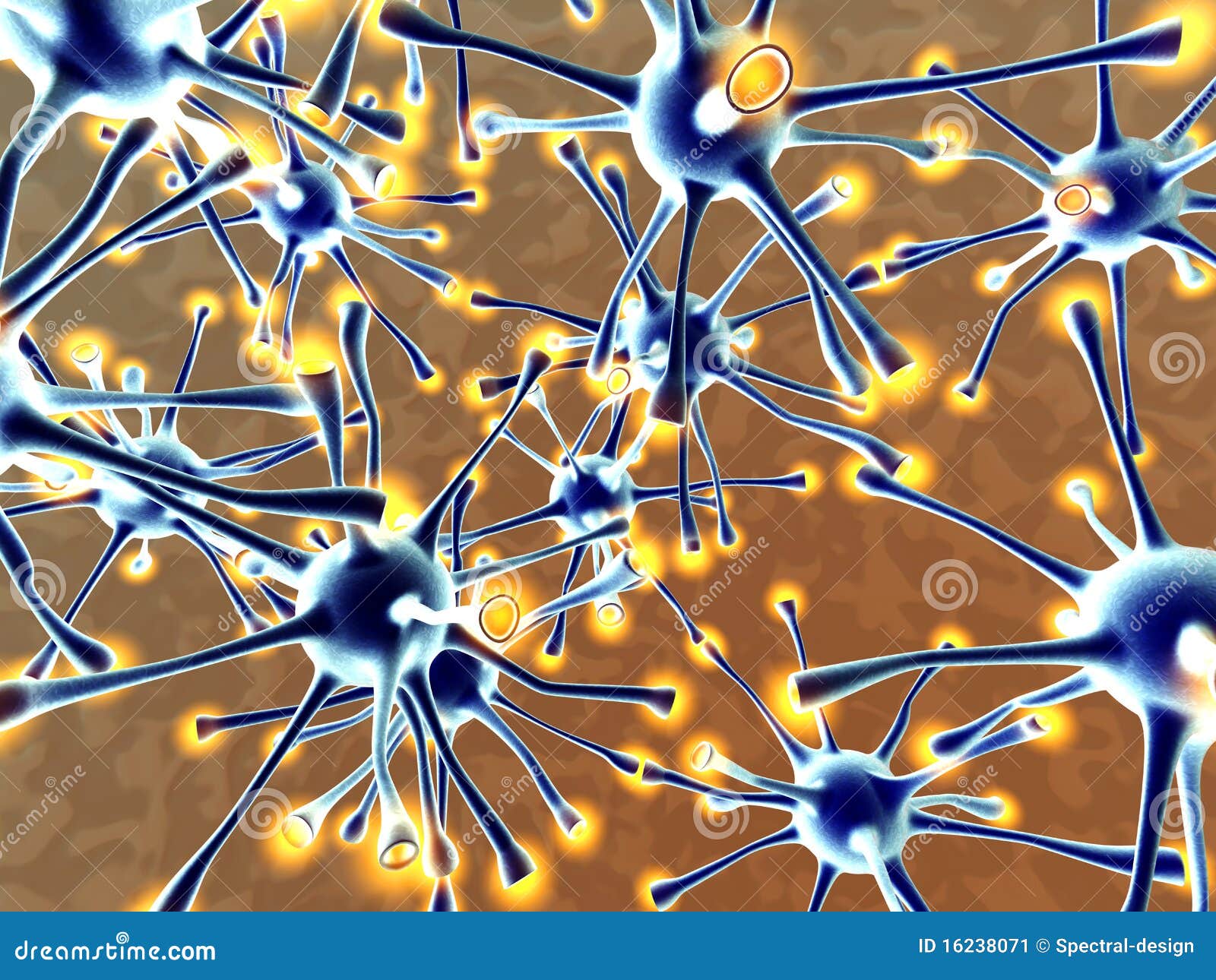 Neuronales Netz stock abbildung. Illustration von neurologie - 16238071