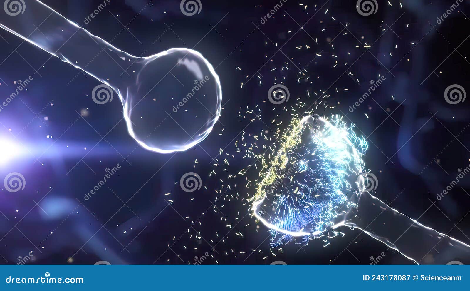 Neuronal Activity in the Brain, Neural Network, Neuroactivity, Synapses ...