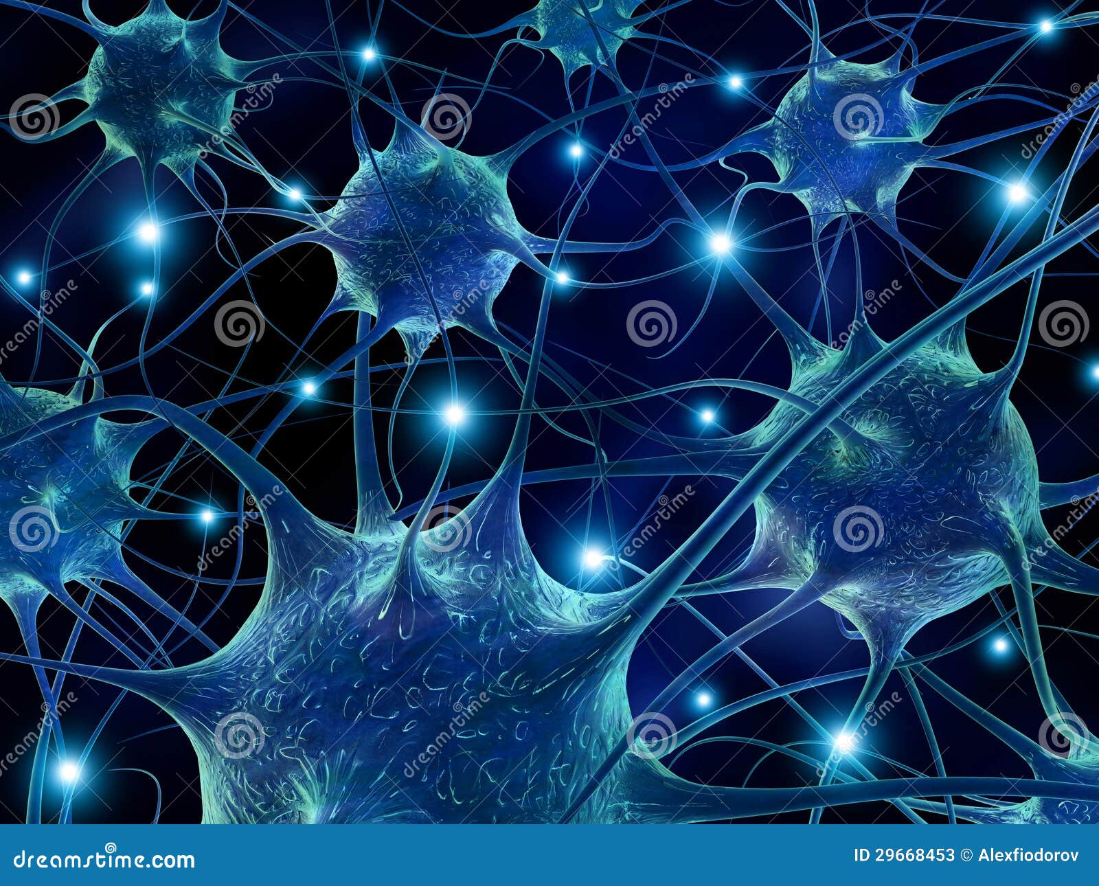Neuronen. stock abbildung. Illustration von biologisch - 29668453