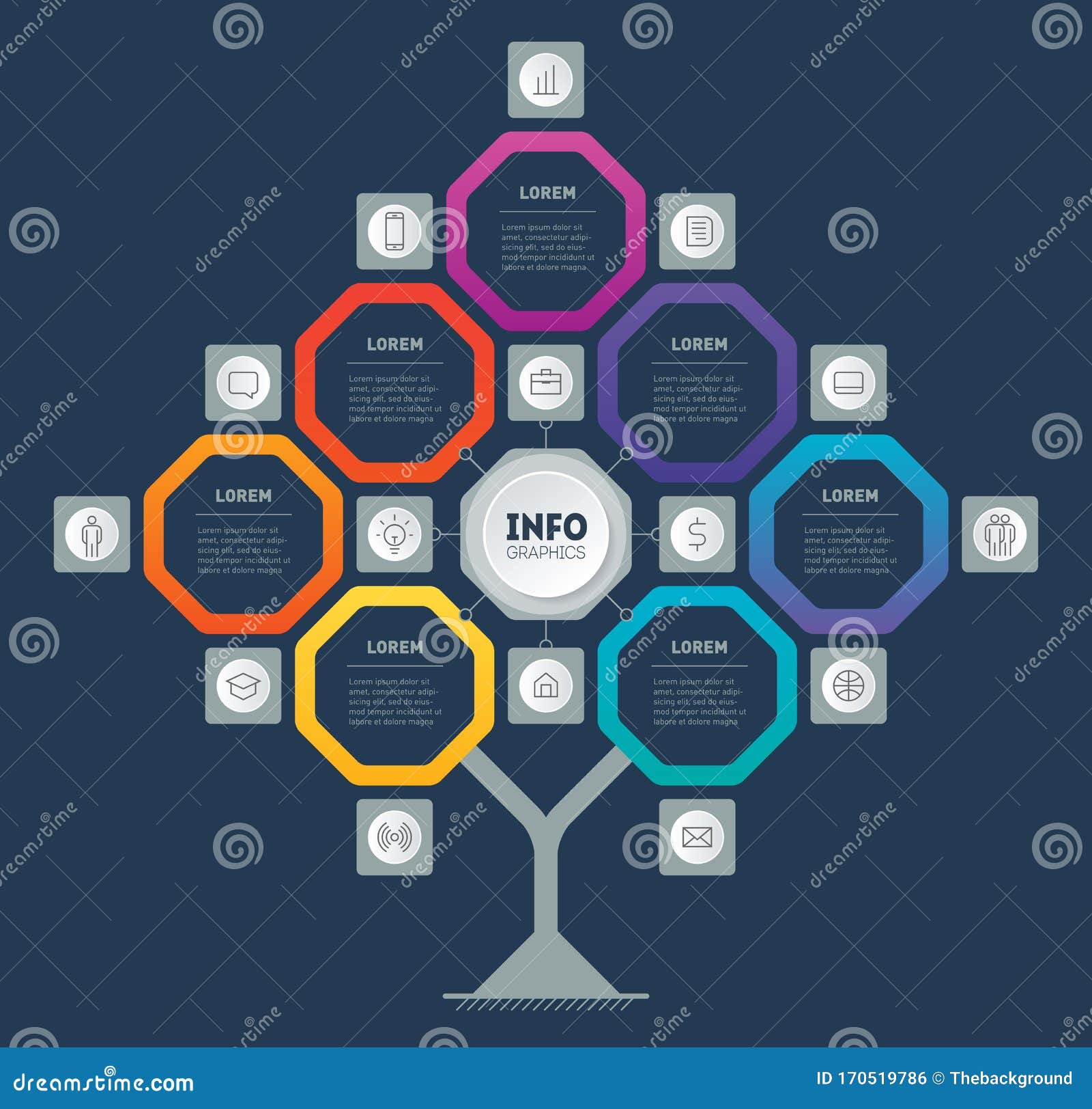 Neuronet. Smart Home Management Scheme Stock Vector - Illustration of ...