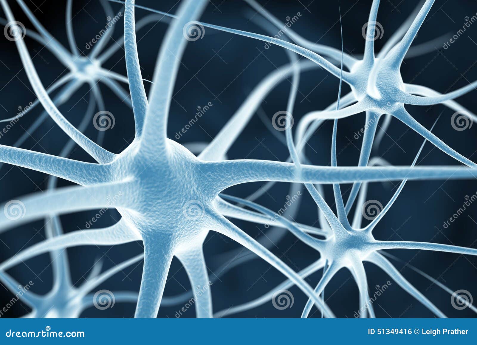 Neurons Abstract Background Stock Illustration - Illustration of blue ...