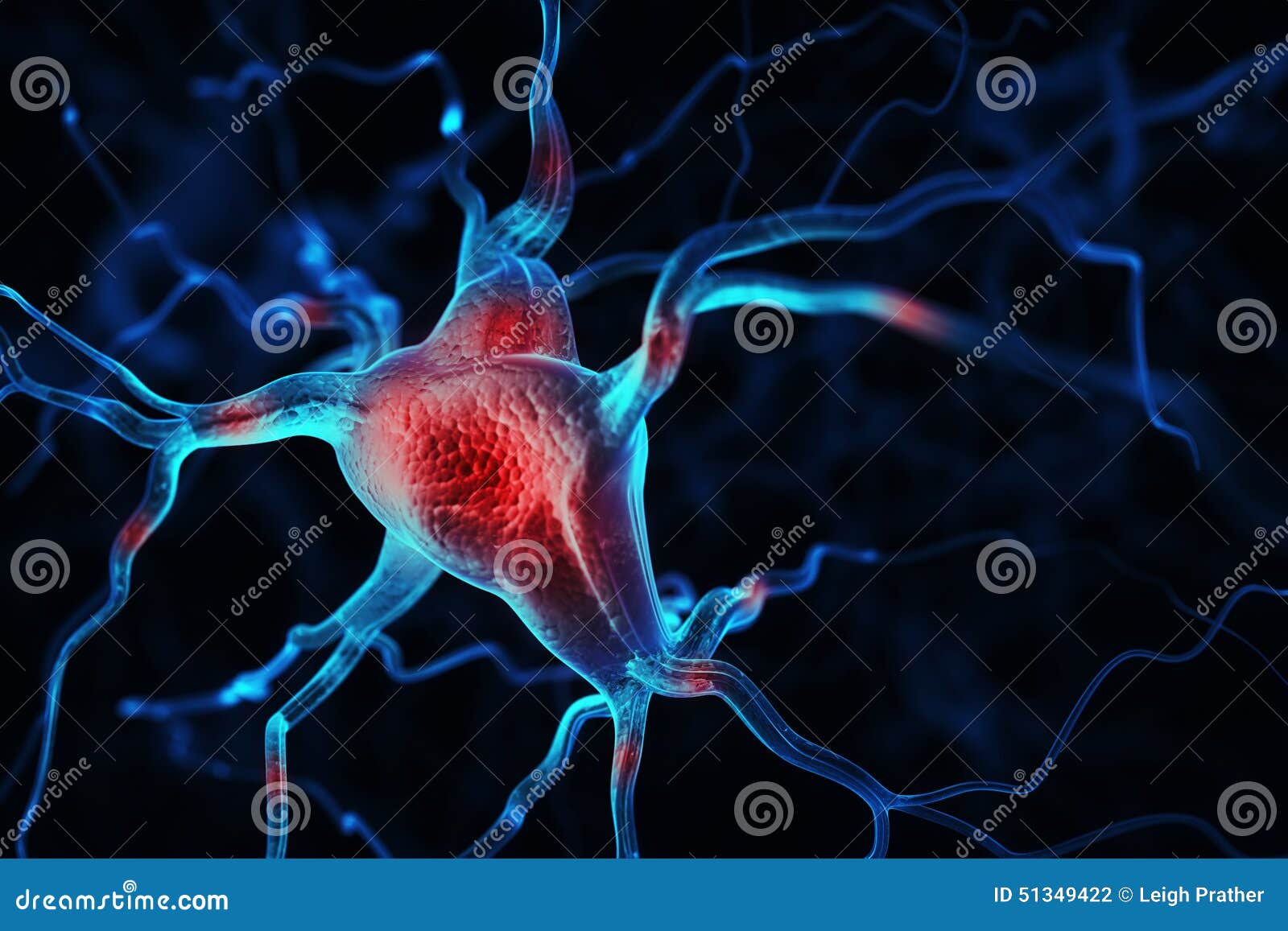 Neurons Abstract Background Stock Illustration - Illustration of ...