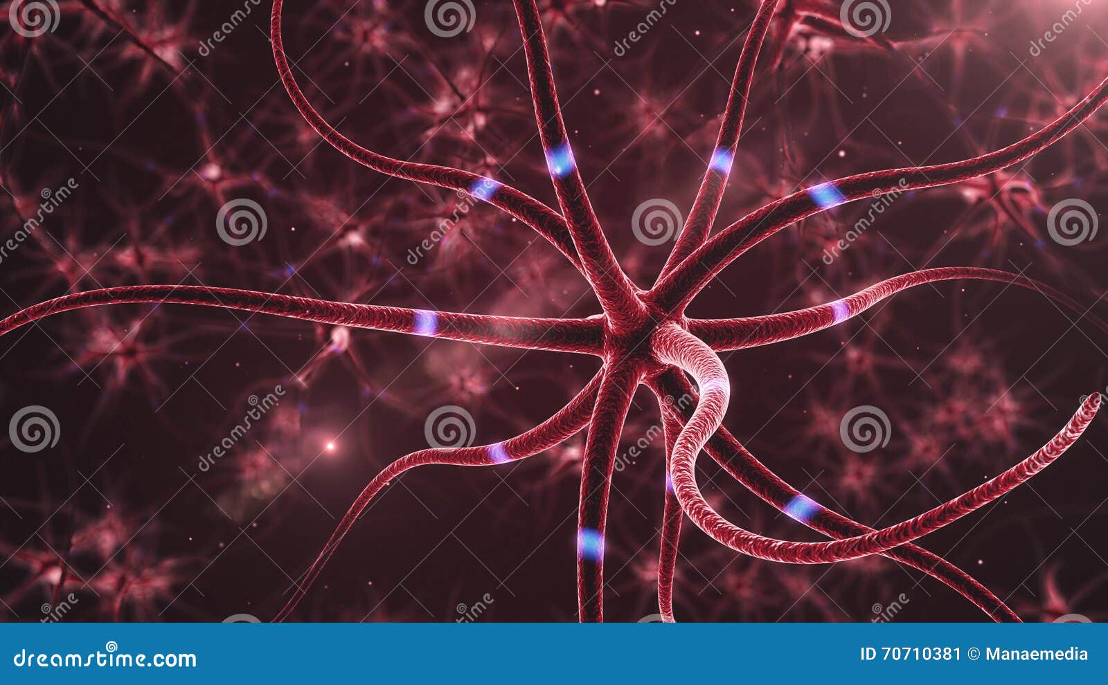 Neurons Abstract Background Stock Illustration - Illustration of ...
