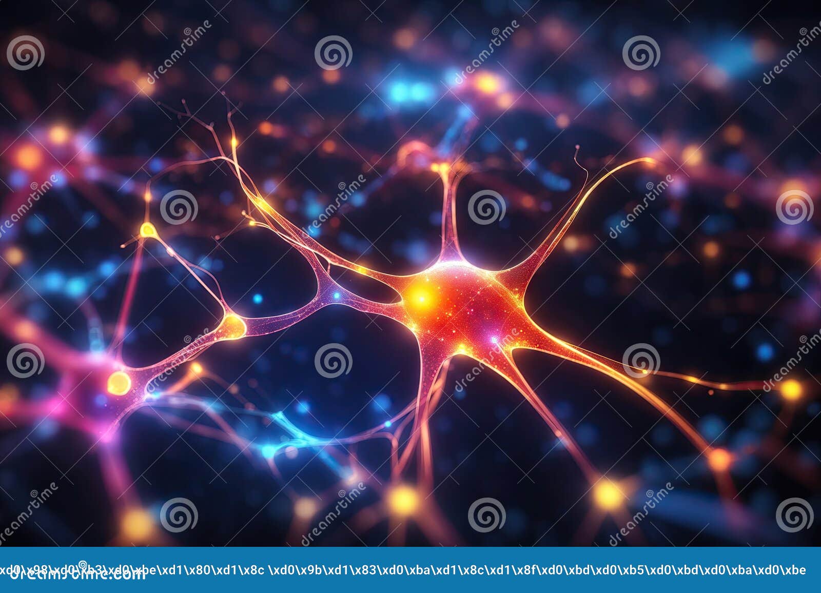 Neurons Abstract Background, Human Brain Concept Stock Photo - Image of ...
