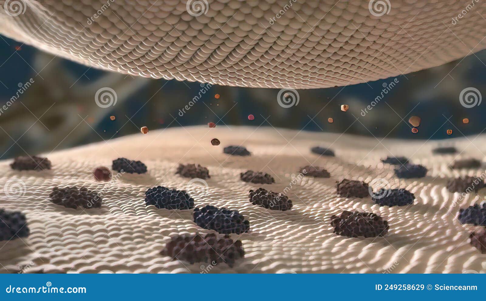 Neurons with Amyloid Plaques Stock Illustration - Illustration of intro ...