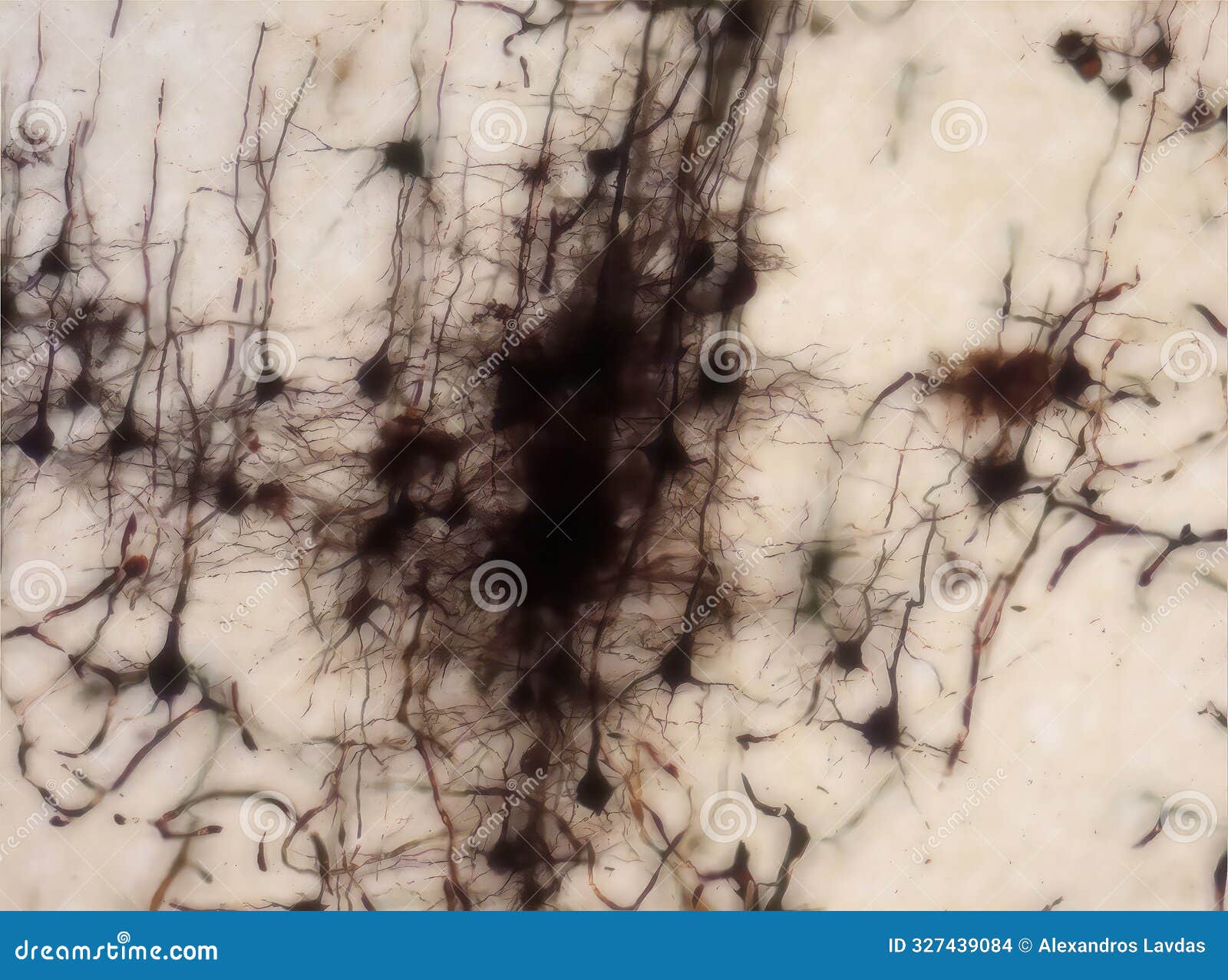 Golgi stain, brain stock photo. Image of cajal, golgi - 327439084