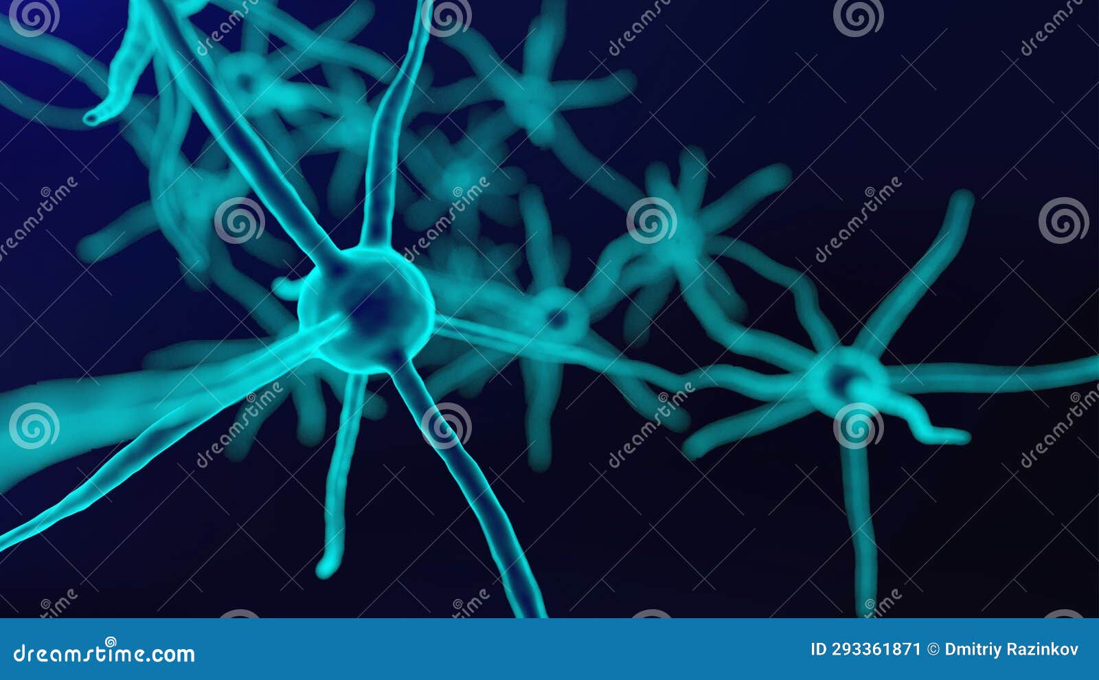 Neurons Brain Cell Medical Background. Stock Image - Image of network ...
