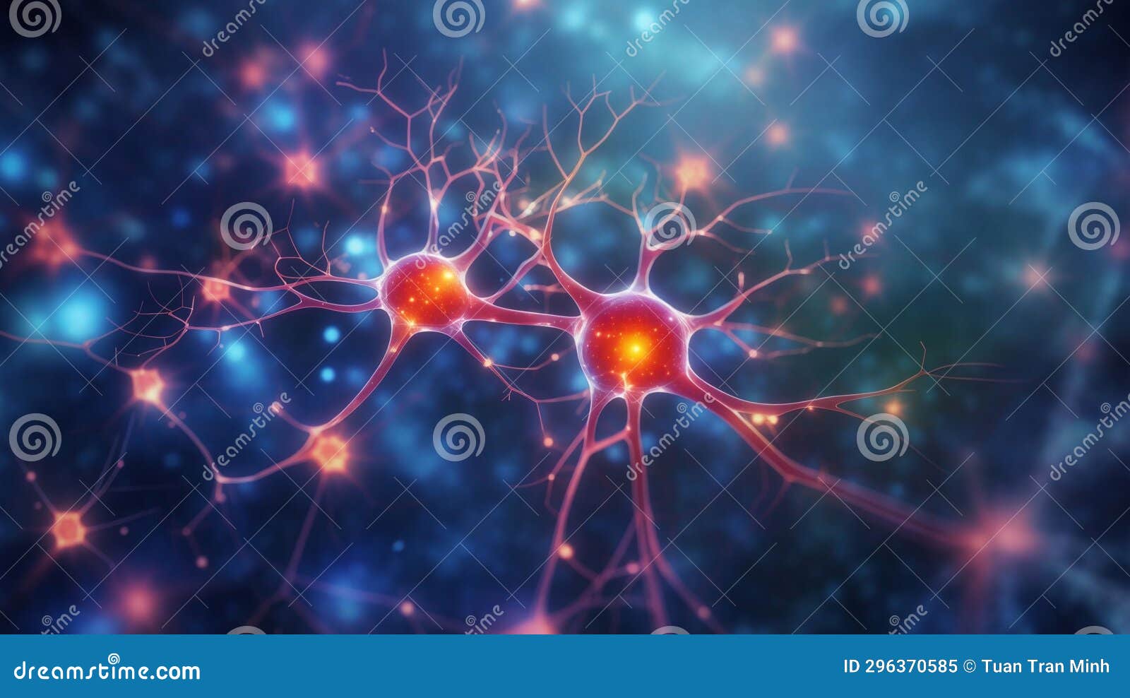 Digital Illustration Neurons Stock Illustration - Illustration of ...