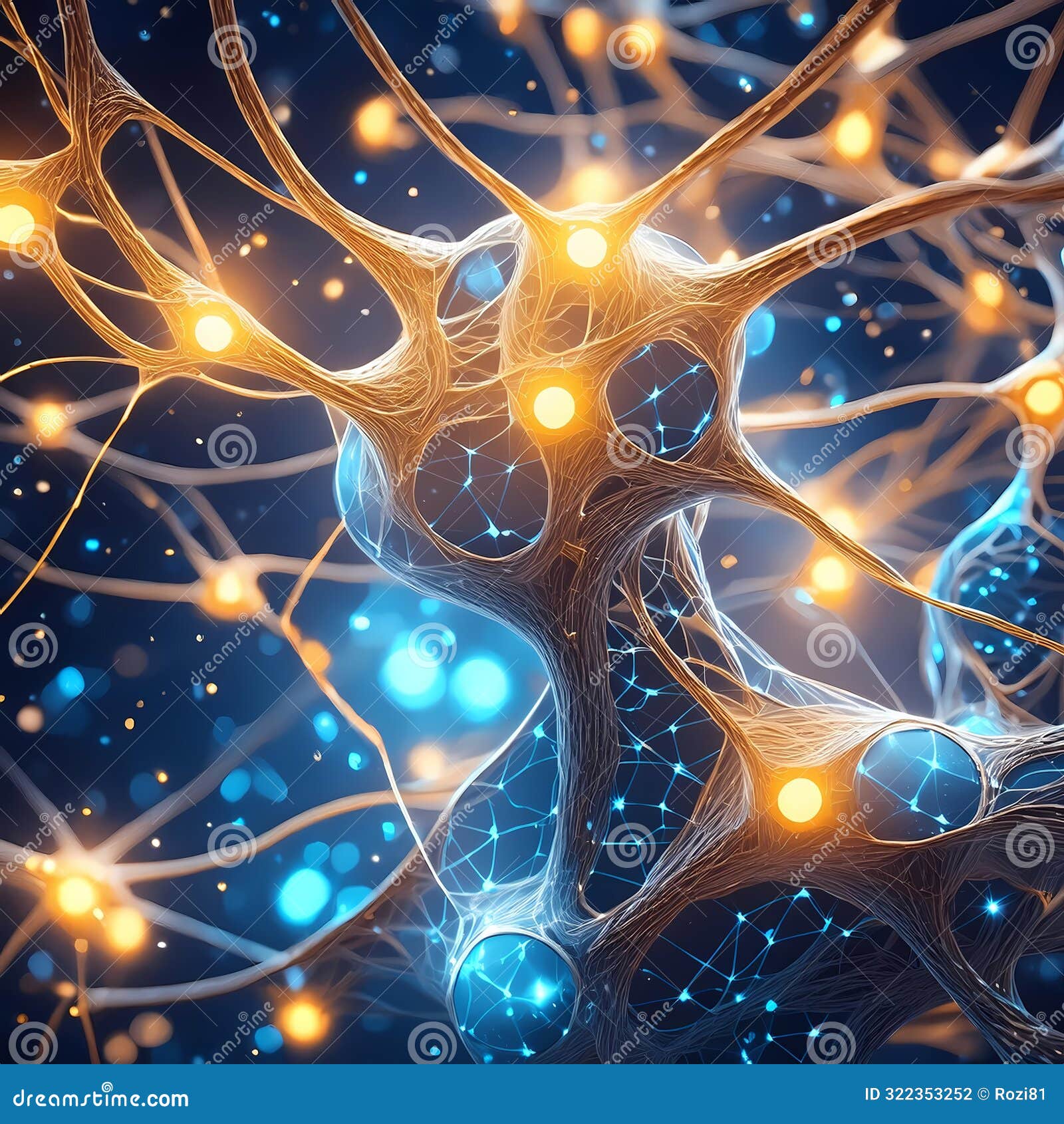 Neurons - Concept Illustration Stock Illustration - Illustration of ...