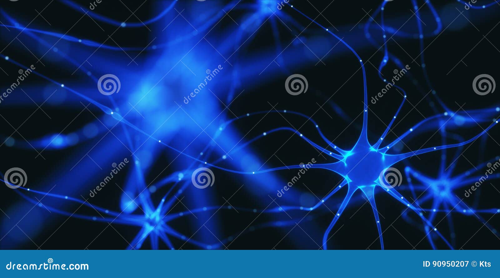 Neurons Electrical Pulses stock illustration. Illustration of excitable ...