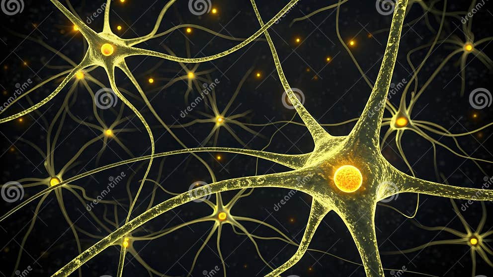 Neurons Exchanging Signals in the Nervous System Forming a Neural ...
